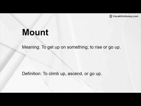 Mount Meaning