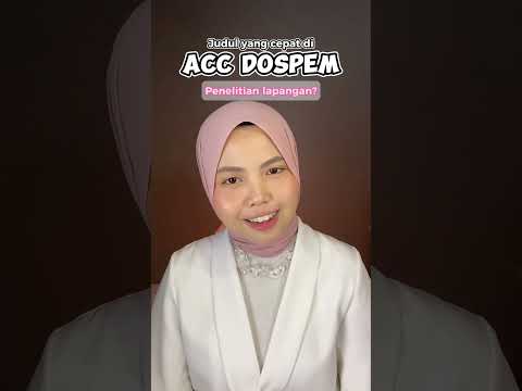 Jadi kalian udah tau kan Judul Skripsi apa yang cepat di acc oleh Dospem kamu #tipskuliah #skripsi