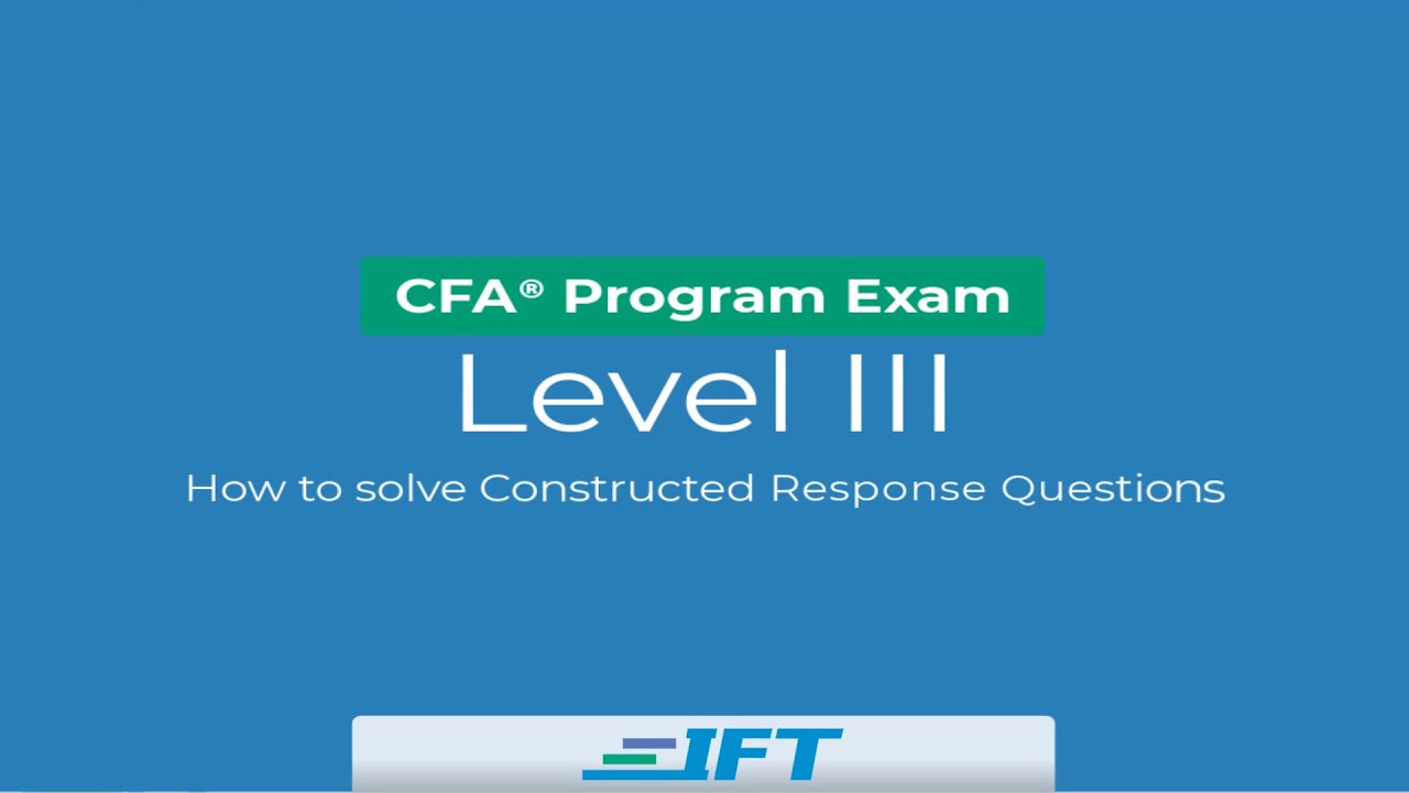 CFA Program Level III Essay Exam
