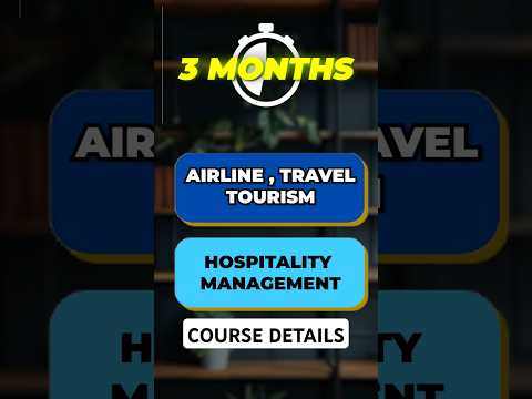 Airline, Travel, Tourism, and Hospitality Management | Full Course Details, Career & Jobs πΌβοΈ