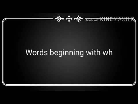 Words Beginning With Wh
