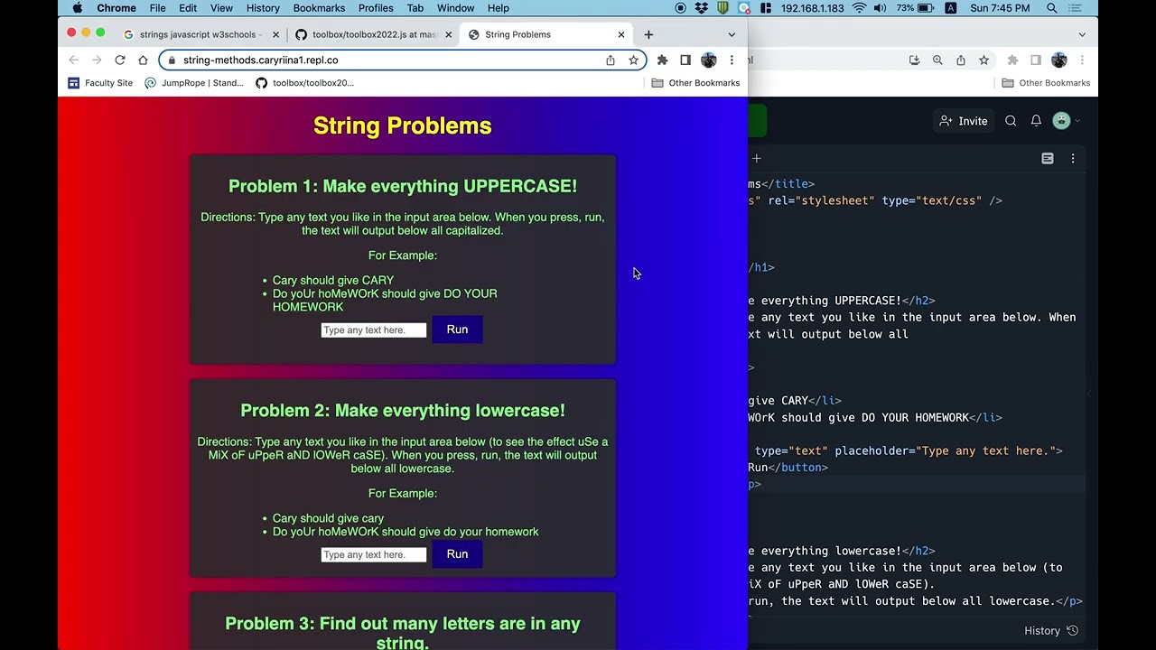 AP CSP - String Problems