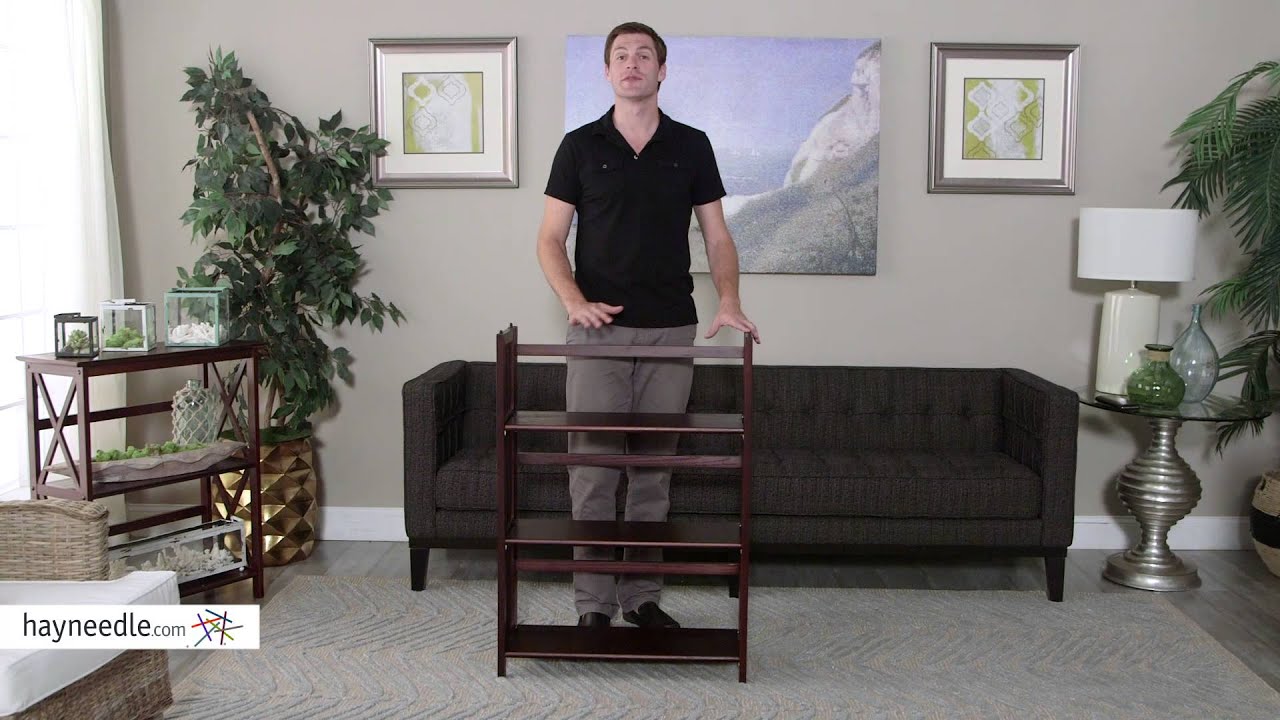 3-Tier Stackable Folding Bookcase - Product Review Video
