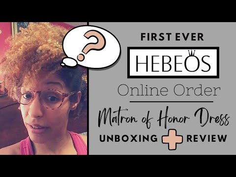 I Ordered my Matron of Honor Dress Online: HEBEOS UNBOXING + REVIEW | Crown Me Quita