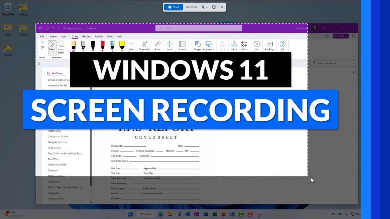 Record Screens Easily: Windows 11 Snipping Tool