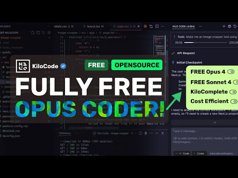 KiloCode + Fully FREE Opus 4 & Sonnet 4: This is CRAZY GOOD!