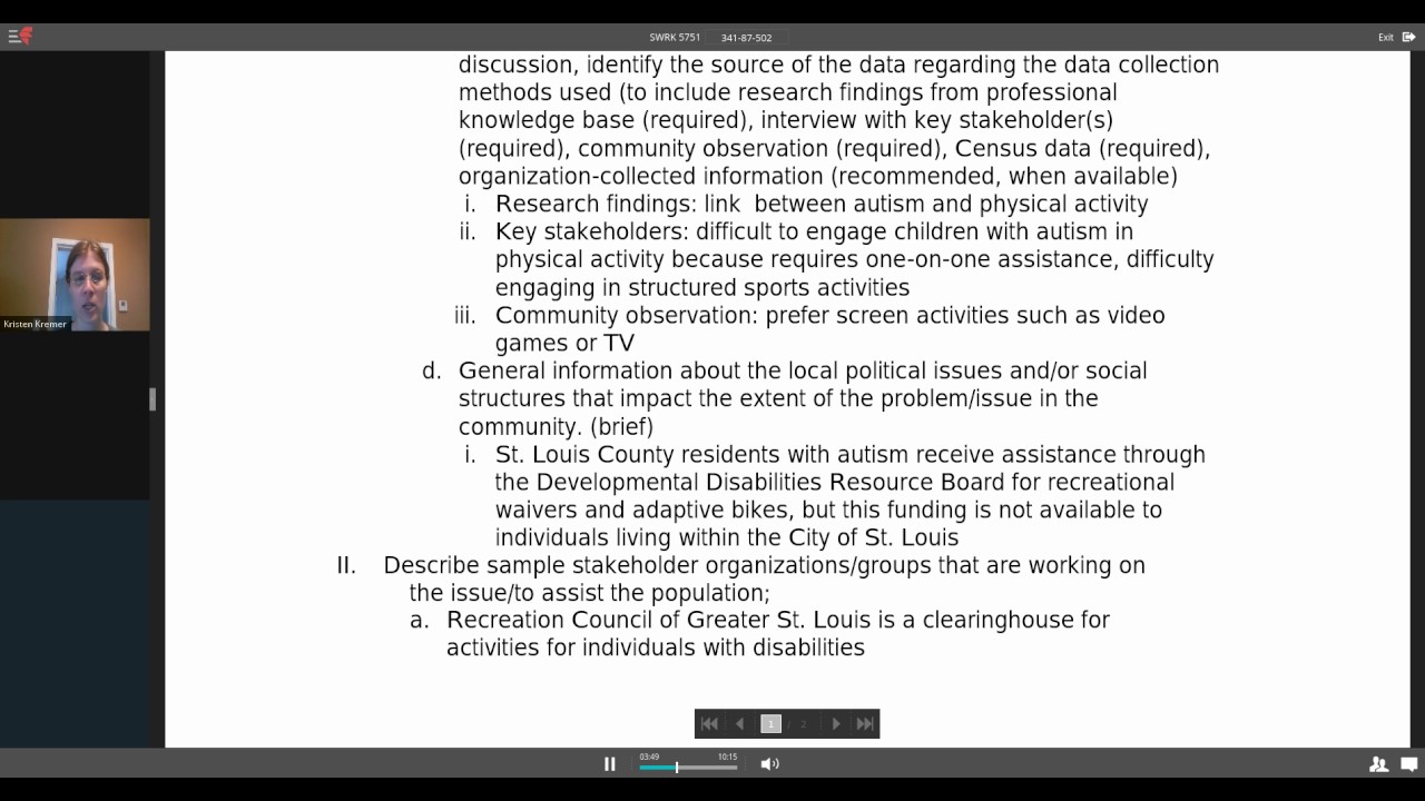 Community Assessment Paper Example