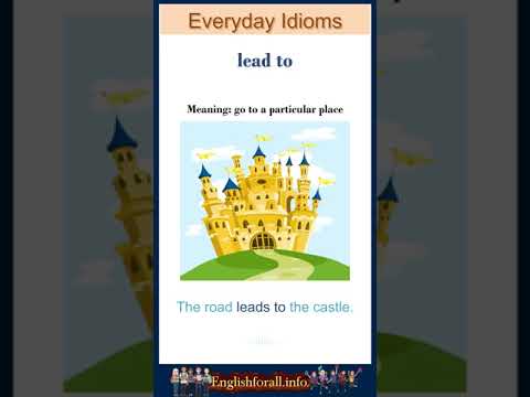 Lead to meaning | lead to sentences | Common English Idioms #shorts