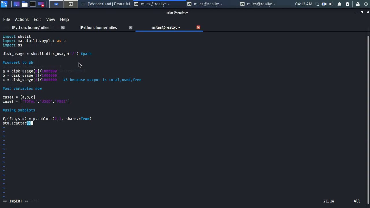How To Show Disk Usage Using Python