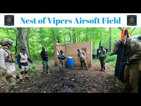 Nest of Vipers Airsoft Field: 3rd Person Gameplay. West Michigan Airsoft