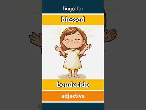 🇬🇧🇪🇸 blessed - bendecido : learn English : aprendamos inglés : vocabulary builder