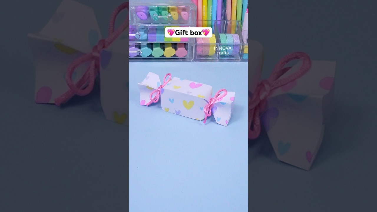 Cute gift box idea 💖 DIY Paper craft 💖 Paper gift box #diy #craft #handmade #art #papercraft