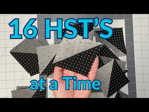 EASY Quilting Hack! 16 HST’s at a Time!
