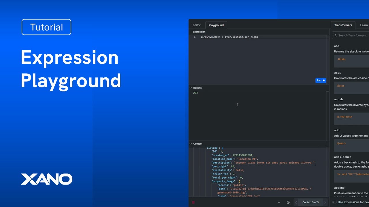 Expression Playground
