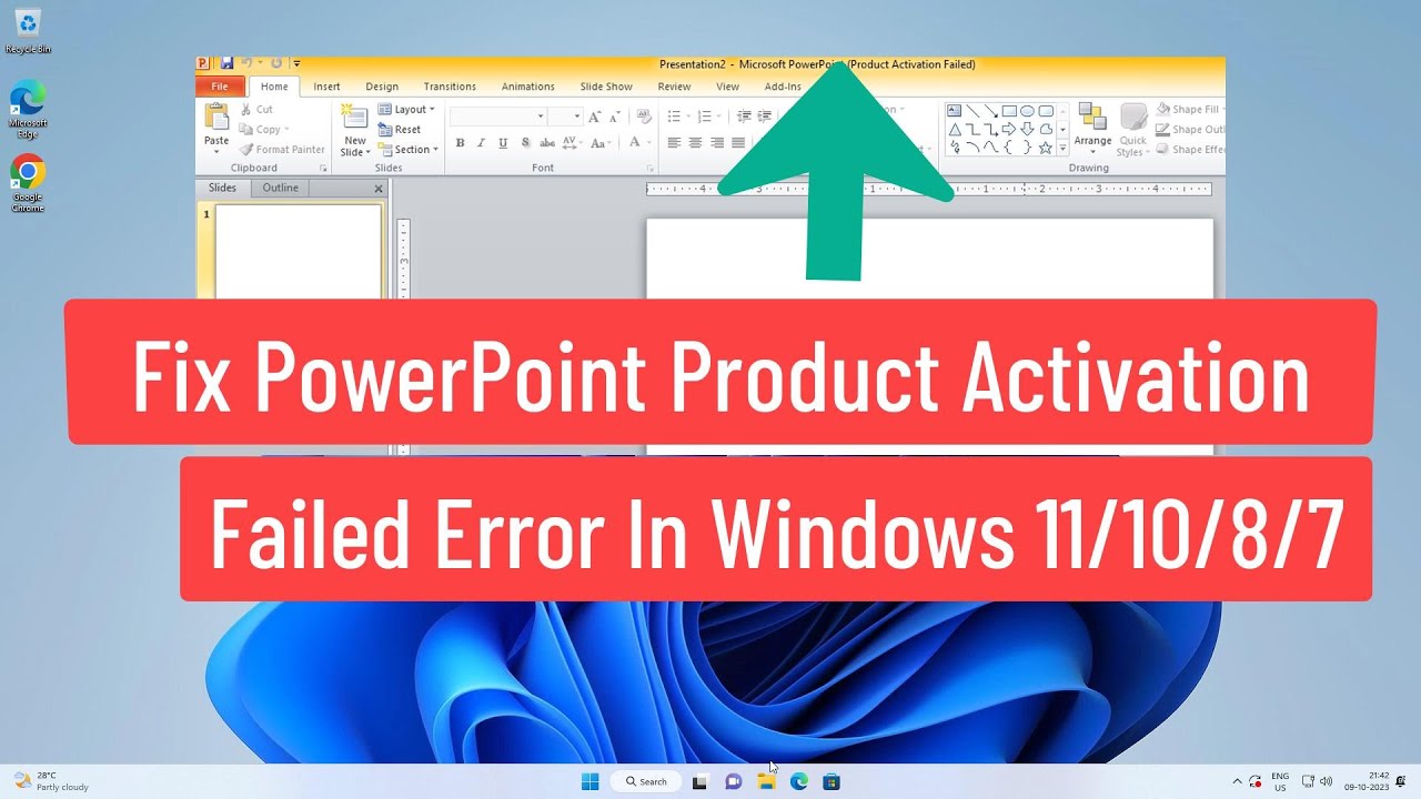 Fix PowerPoint Product Activation Failed Error In Windows 11/10/8/7