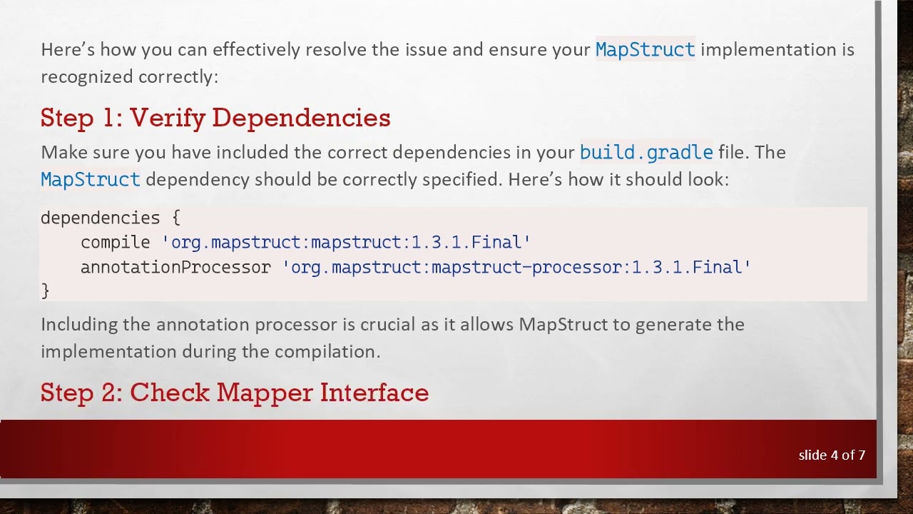 Resolving MapStruct Implementation Issues in IntelliJ