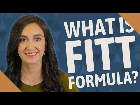 What is Fitt formula?