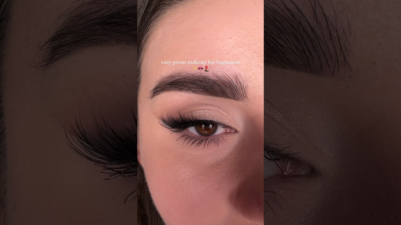Easy prom makeup ✨ #prommakeup #easymakeuptutorial #eyemakeuptutorial
