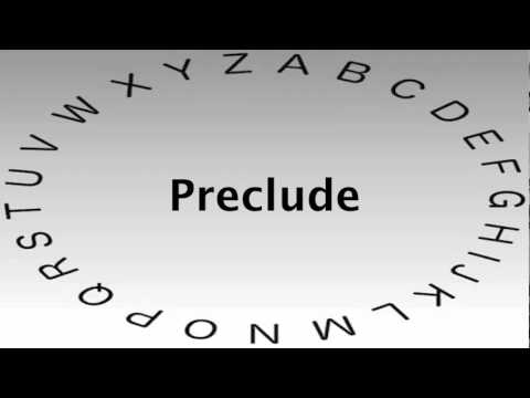 SAT Vocabulary Words and Definitions — Preclude