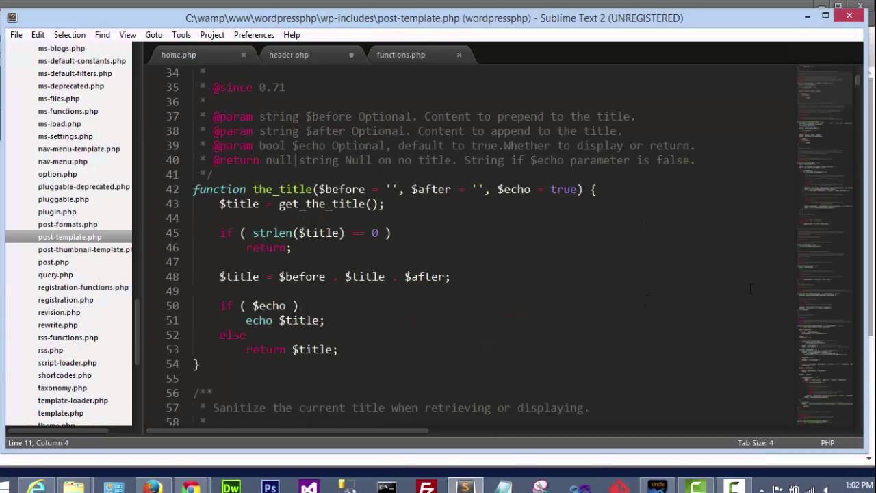 PHP Tags in WordPress