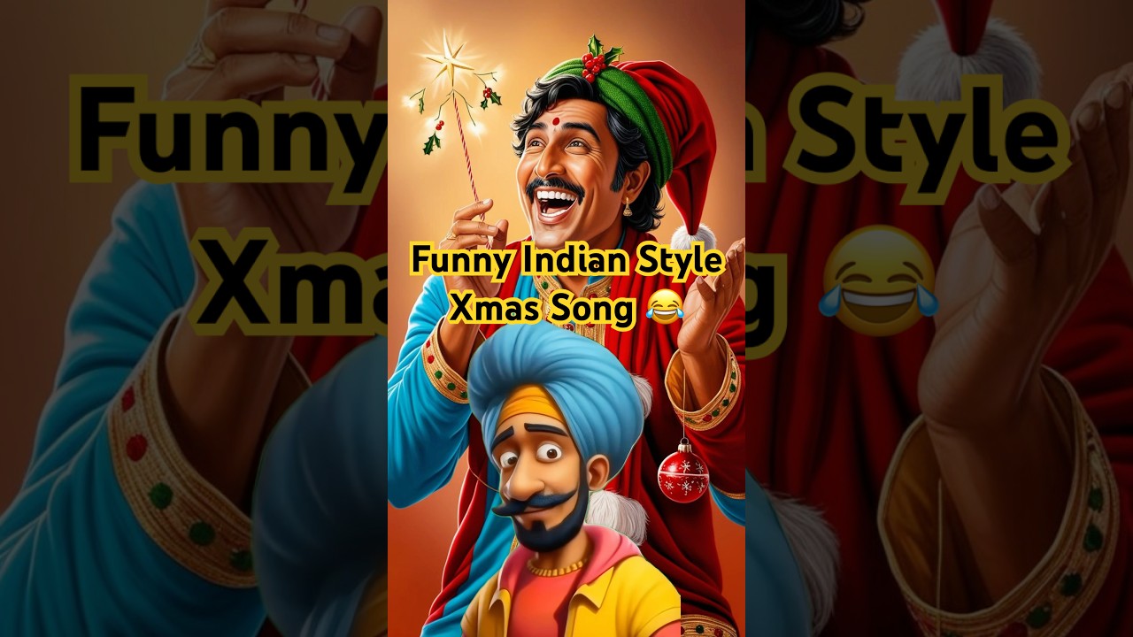Have you heard this funny Indian style Christmas Song 😂 #funny #xmas #indian #usa #tingling