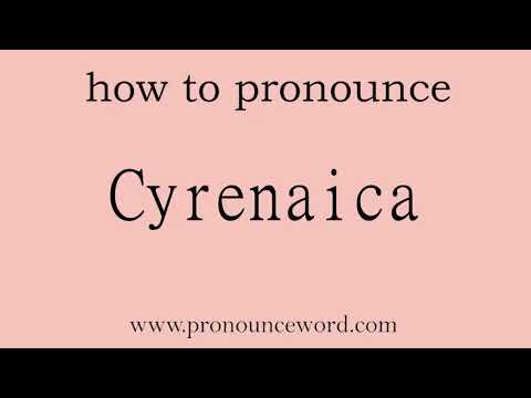 pronounce word:how to pronounce the english word Cyrenaica (correct!).