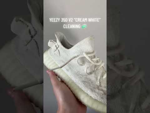 How to Clean Yeezy 350 V2 Cream White Sneakers #shoecleaning