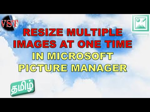 Resize Multiple Images at one time in Microsoft Picture Manager