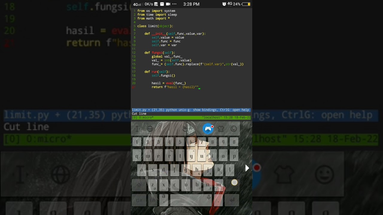 menyelesaikan soal limit menggunakan program python!! || TERMUX