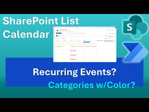 How to Create a SharePoint List Calendar with Category Colors and Recurring Events