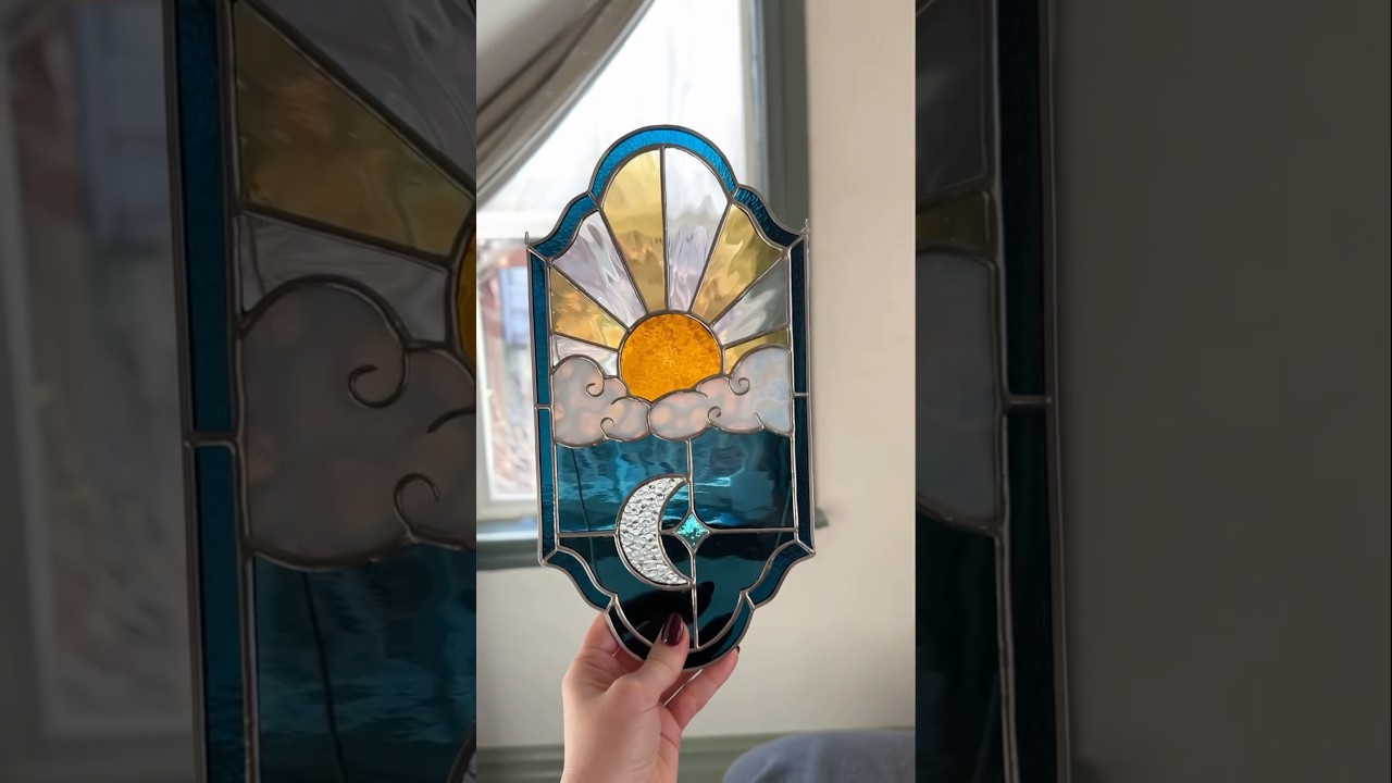 I have two of these listed in my shop right now 👀 #stainedglass