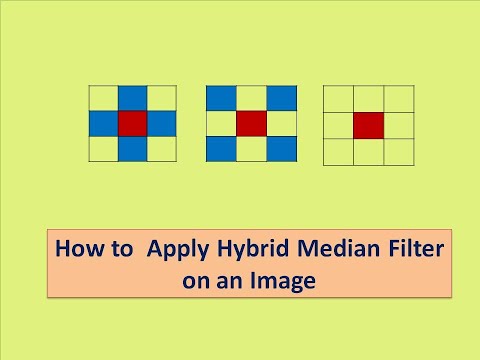 How to apply hybrid Median filter on an image