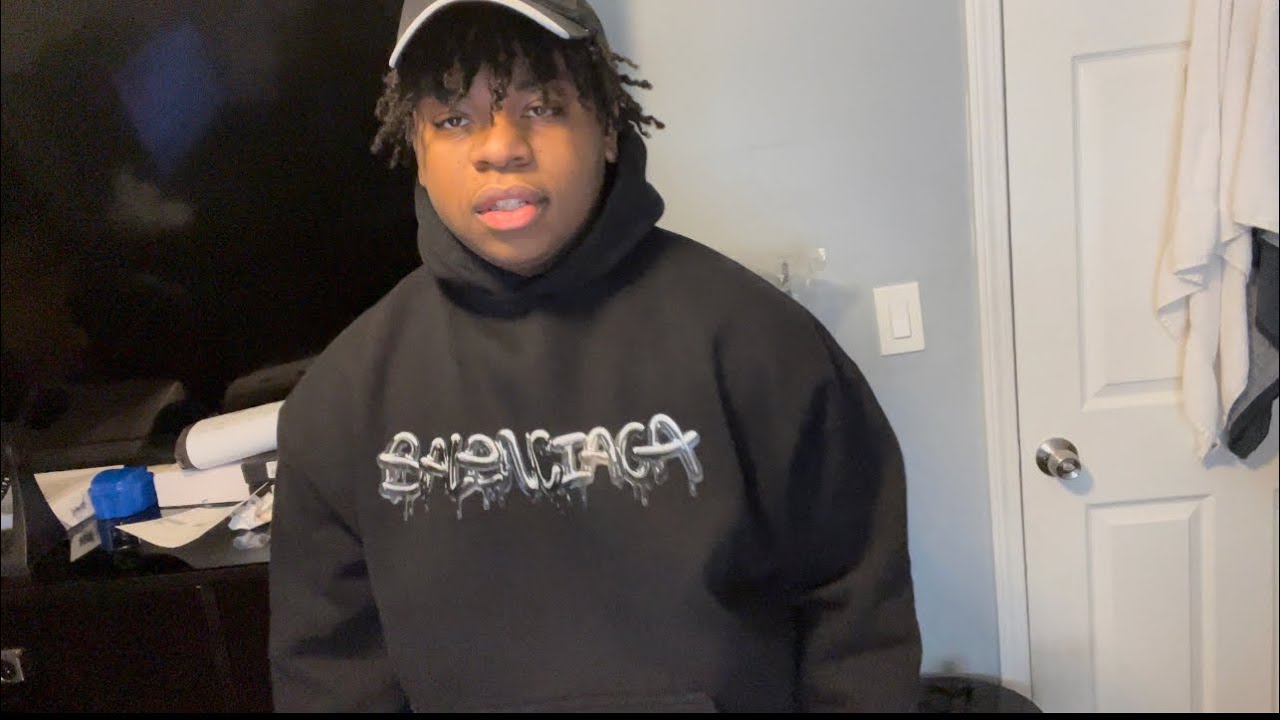 Balenciaga ‘Black’ Slime Hoodie Wide Fit Full Review