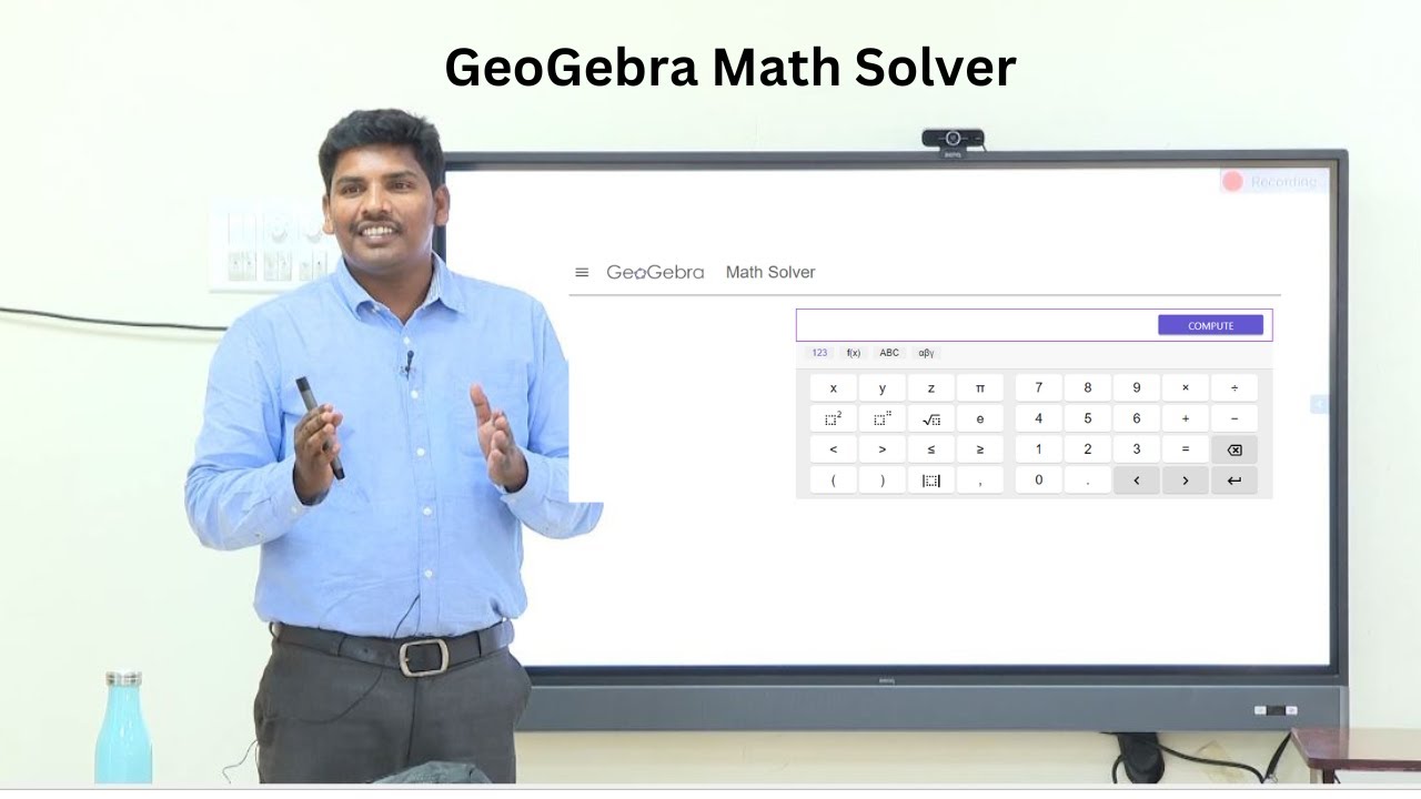 GeoGebra Math Solver Demonstration for Teaching and Learning Mathematics