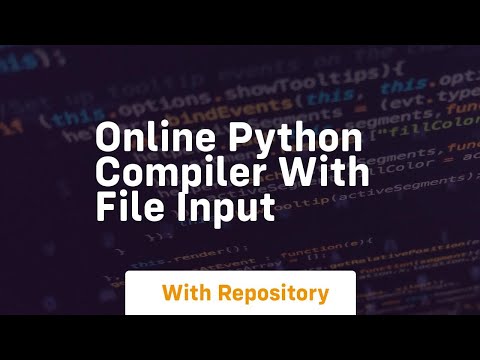 online python compiler with file input