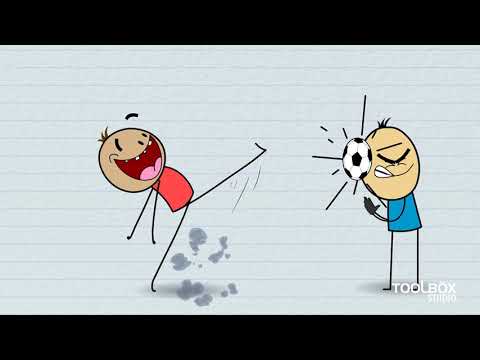 2D Animation Video | Stick Figure - The Final Kick | Toolbox Studio