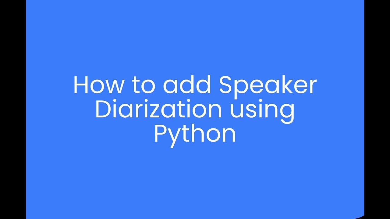 How to: Speaker Diarization with Falcon for Audio Recordings Using Python