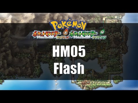 Pokemon Fire Red & Leaf Green | Where to find HM05 Flash