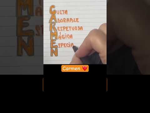 Significado del nombre CARMEN #nombre #significado #carmen