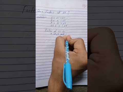 Factor of 15 ? | Factors #factor