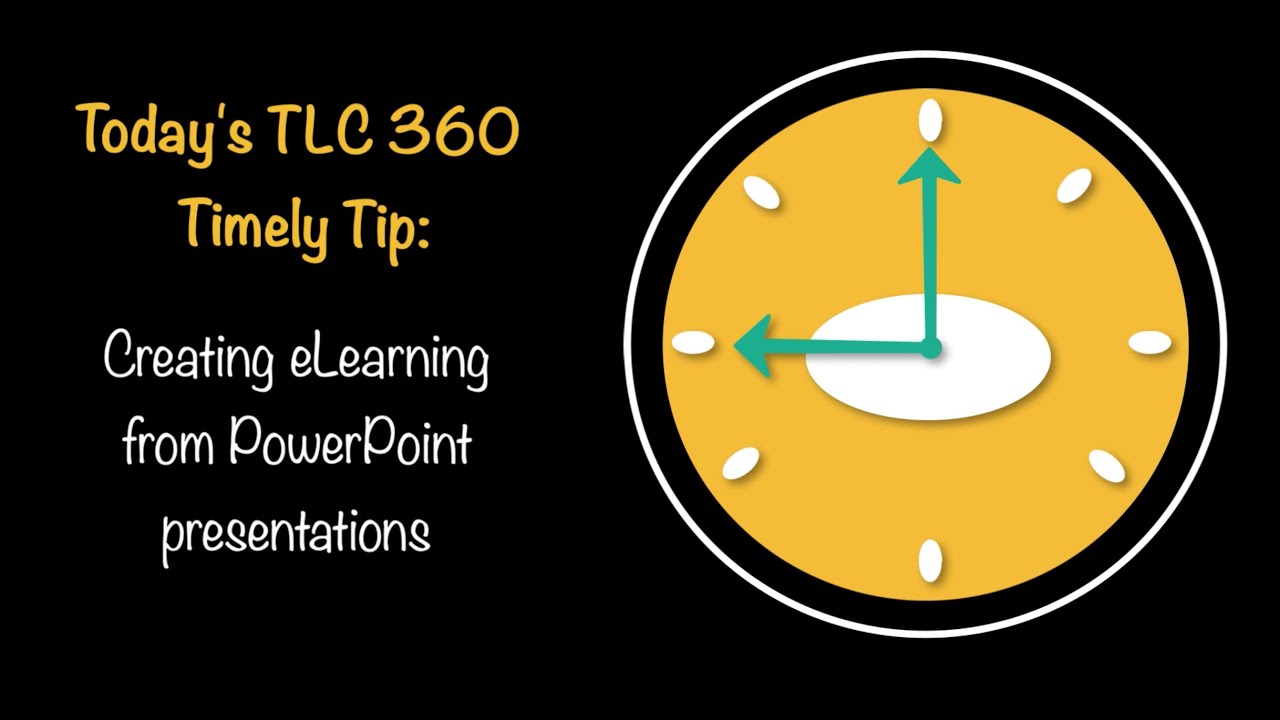 Creating eLearning from PowerPoint presentations
