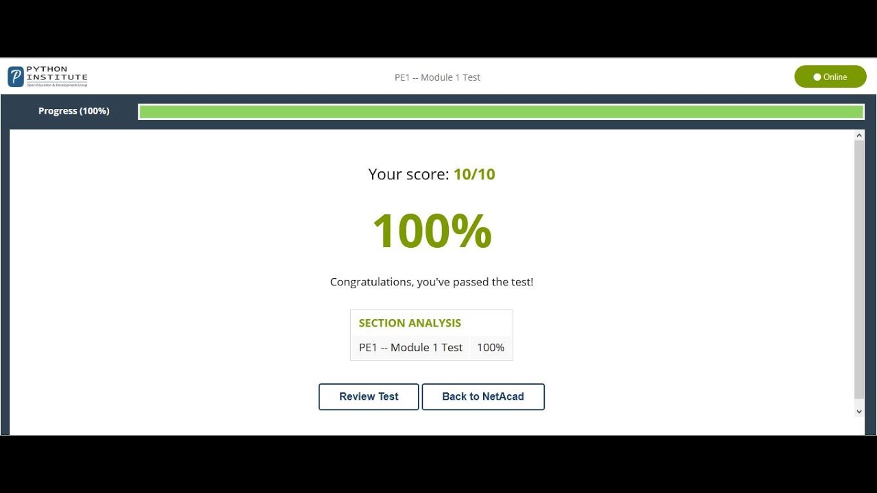 CISCO , PYTHON  MODULE 1 TEST  (PCAP- Programming essential in Python)