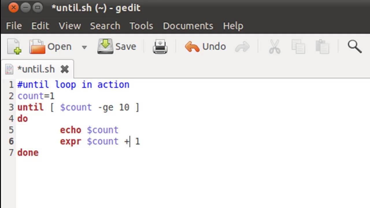 Shell Scripting Tutorial 40  The 'until' Loop