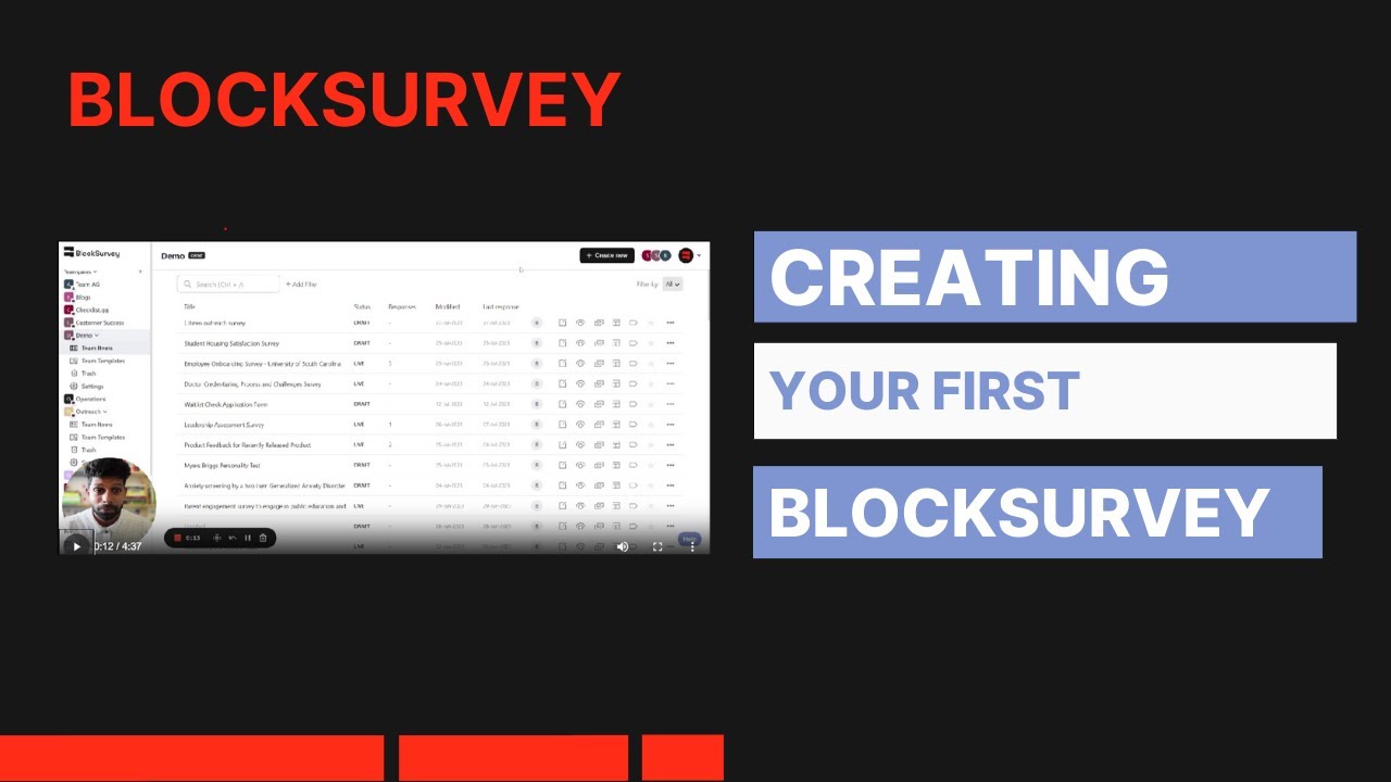 How to create your first BlockSurvey #survey #privacy