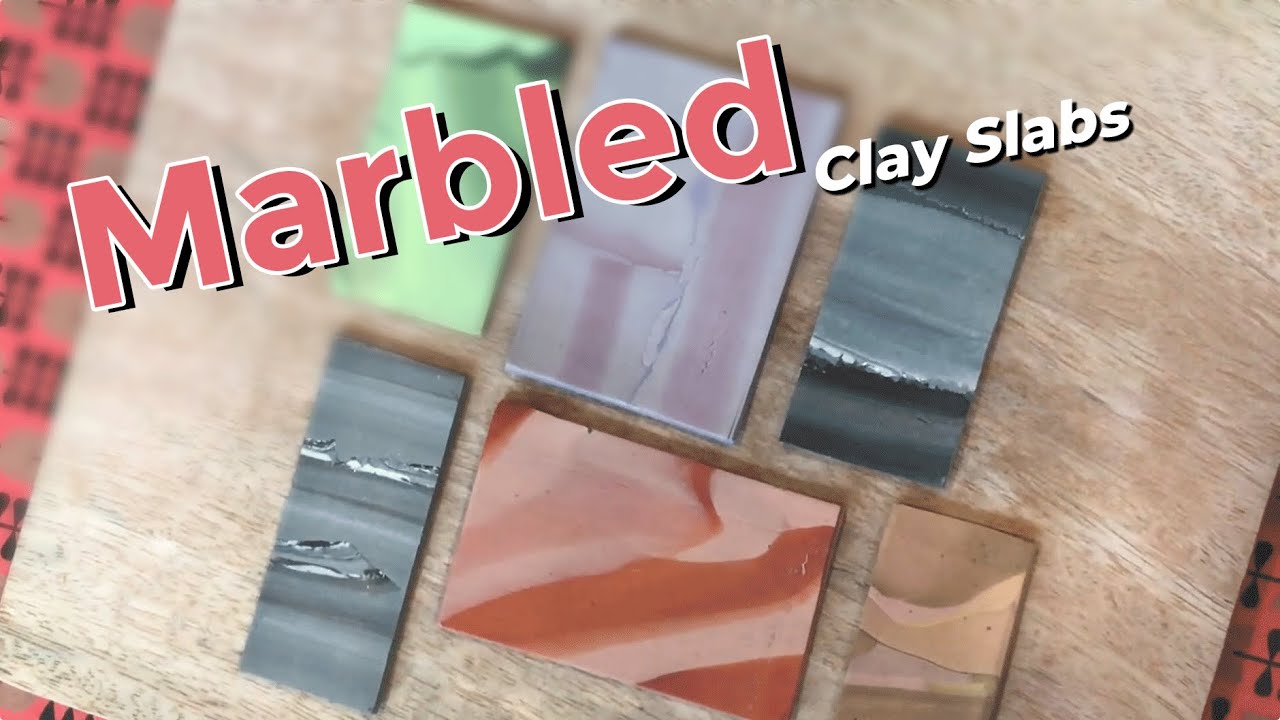 Clay Tutorial 10: Marbled Polymer Clay Slabs