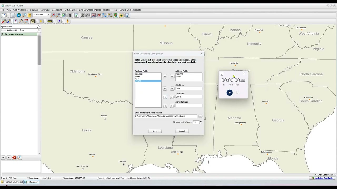 GIS Geocoding Software Demo – New Geocoding Engine in Simple GIS Client