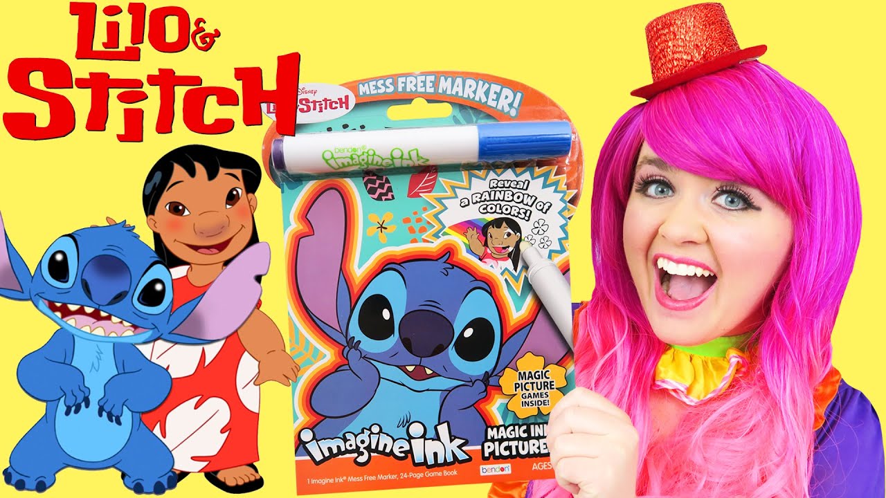 Coloring Lilo & Stitch Magic Reveal Ink Coloring Book | Imagine Ink Marker