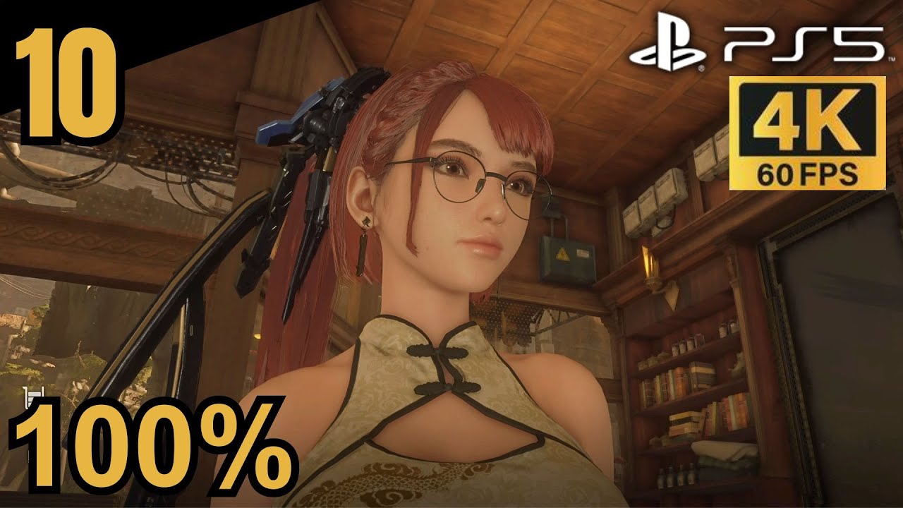 Stellar Blade/ Part 10 Gwen Hair Salon/ 100% Playthrough No Commentary/ PS5 4K 60FPS