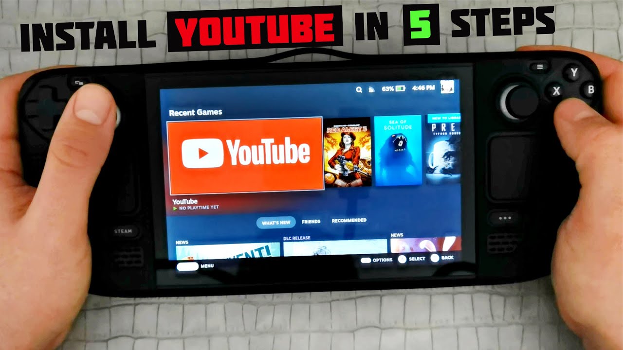 How to install YouTube app to your Steam Deck (Simple Way )