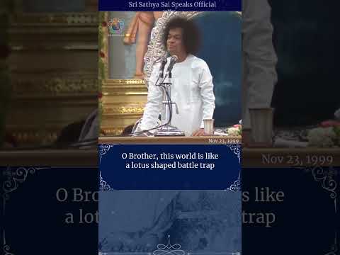 Life is full of fear, O Brother (Padyam) | Sri Sathya Sai Speaks | Nov ...